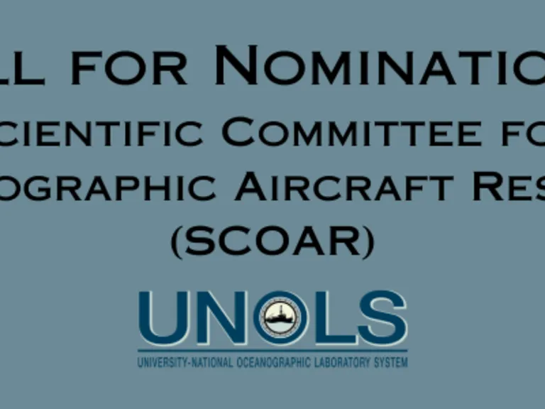 SCOAR Call for Nominations | UNOLS